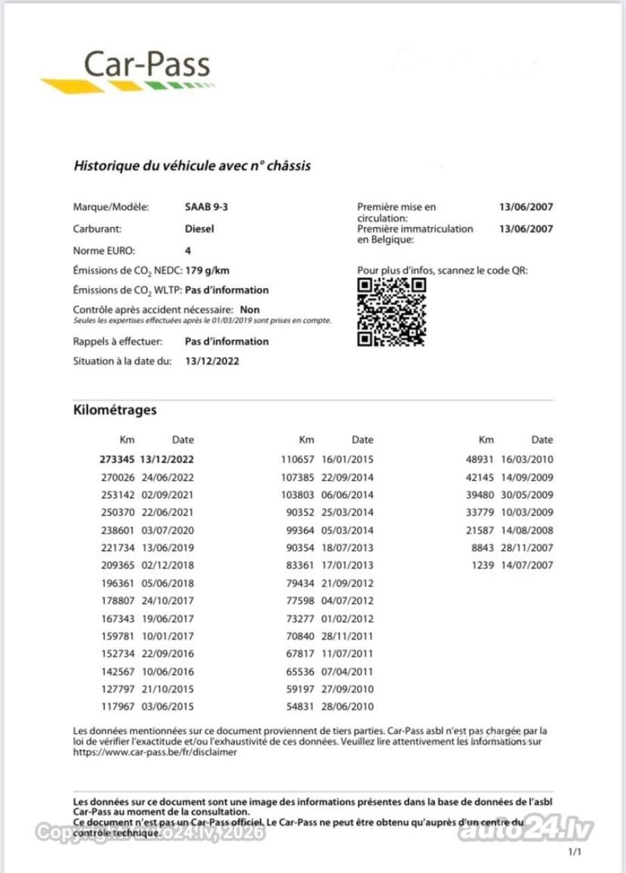 Melns Saab 9-3 2007 Tartu, ar dzinēja tilpumu 1.90 L un nobraukumu 319 tūkst. km par 2999 €, foto 15 vietnē AUTOMOTO.COM.LV