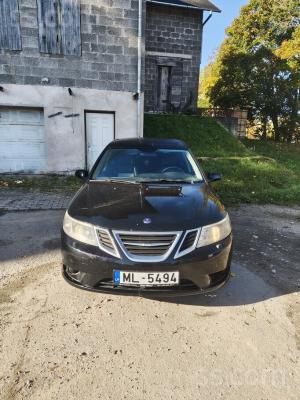 Черный Сааб 9-3 2007 в Добеле, объемом двигателя 1.90 л и пробегом 328 тыс. км за 2000 €, фото  на AUTOMOTO.COM.LV