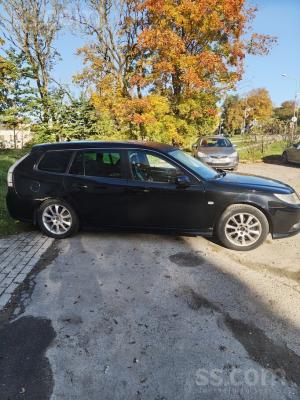 Black Saab 9-3 2007 in Dobele, with an engine capacity of 1.90 L and mileage of 328 thousand km for 2000 €, photo 3 on AUTOMOTO.COM.LV