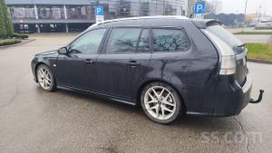 Black Saab 9-3 2008 in Riga, with an engine capacity of 1.90 L and mileage of 361 thousand km for 2990 €, photo 3 on AUTOMOTO.COM.LV