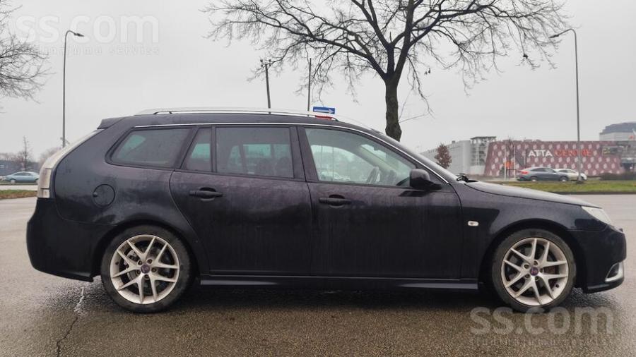 Black Saab 9-3 2008 in Riga, with an engine capacity of 1.90 L and mileage of 361 thousand km for 2990 €, photo 7 on AUTOMOTO.COM.LV