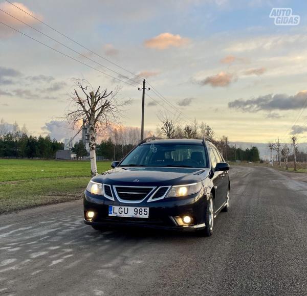 Black Saab 9-3 2008 in Vilnius, with an engine capacity of 1.90 L and mileage of 380 thousand km for 1799 €, photo 1 on AUTOMOTO.COM.LV