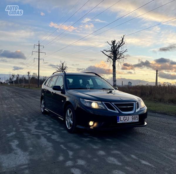 Black Saab 9-3 2008 in Vilnius, with an engine capacity of 1.90 L and mileage of 380 thousand km for 1799 €, photo 4 on AUTOMOTO.COM.LV