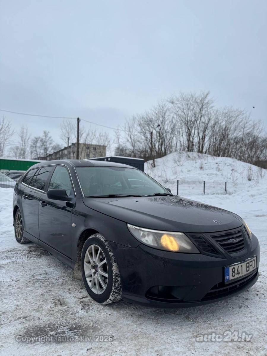 Black Saab 9-3 2008 in Tallinn, with an engine capacity of 1.90 L and mileage of 356 thousand km for 1399 €, photo 2 on AUTOMOTO.COM.LV