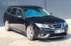 Black Saab 9-3 2008 in Riga, with an engine capacity of 1.90 L and mileage of 430 thousand km for 2500 €, photo  on AUTOMOTO.COM.LV