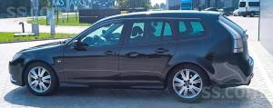 Black Saab 9-3 2008 in Riga, with an engine capacity of 1.90 L and mileage of 430 thousand km for 2500 €, photo 6 on AUTOMOTO.COM.LV
