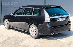Black Saab 9-3 2008 in Riga, with an engine capacity of 1.90 L and mileage of 430 thousand km for 2500 €, photo 8 on AUTOMOTO.COM.LV