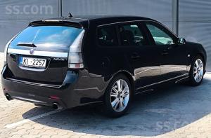 Black Saab 9-3 2008 in Riga, with an engine capacity of 1.90 L and mileage of 430 thousand km for 2500 €, photo 9 on AUTOMOTO.COM.LV