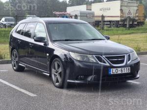 Черный Сааб 9-3 2008 в Рига, объемом двигателя 1.90 л и пробегом 390 тыс. км за 1800 €, фото  на AUTOMOTO.COM.LV