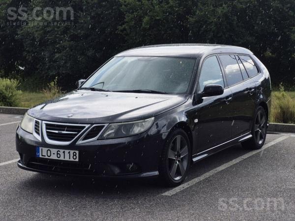 Black Saab 9-3 2008 in Riga, with an engine capacity of 1.90 L and mileage of 390 thousand km for 1800 €, photo 2 on AUTOMOTO.COM.LV