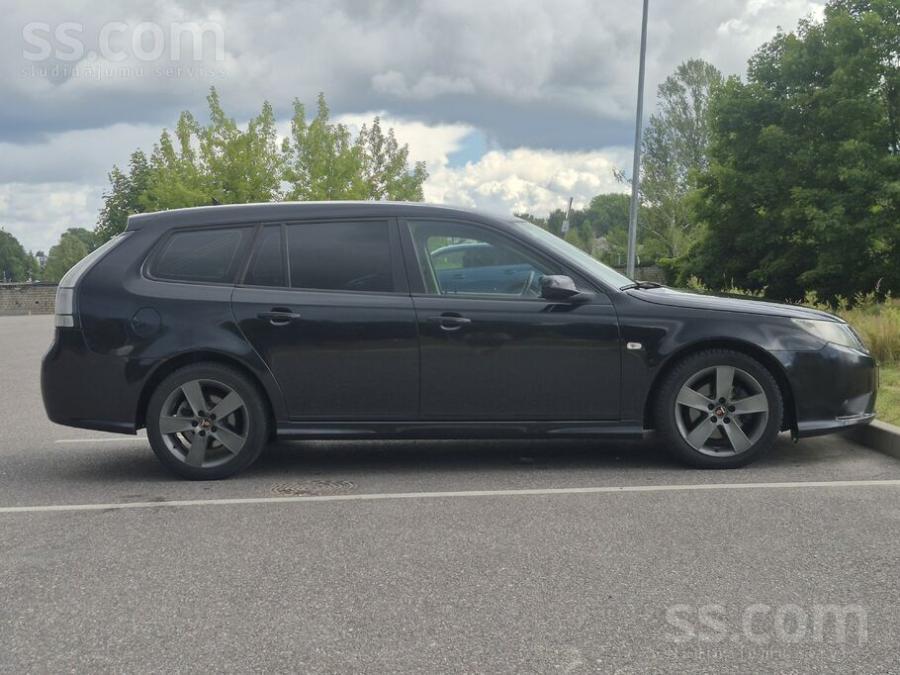 Melns Saab 9-3 2008 Rīga, ar dzinēja tilpumu 1.90 L un nobraukumu 390 tūkst. km par 1800 €, foto 5 vietnē AUTOMOTO.COM.LV