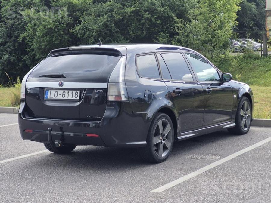 Melns Saab 9-3 2008 Rīga, ar dzinēja tilpumu 1.90 L un nobraukumu 390 tūkst. km par 1800 €, foto 6 vietnē AUTOMOTO.COM.LV