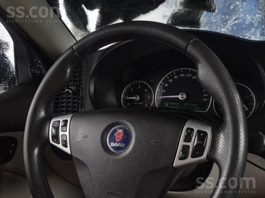 Melns Saab 9-3 2008 Rīga, ar dzinēja tilpumu 1.90 L un nobraukumu 390 tūkst. km par 1800 €, foto 13 vietnē AUTOMOTO.COM.LV