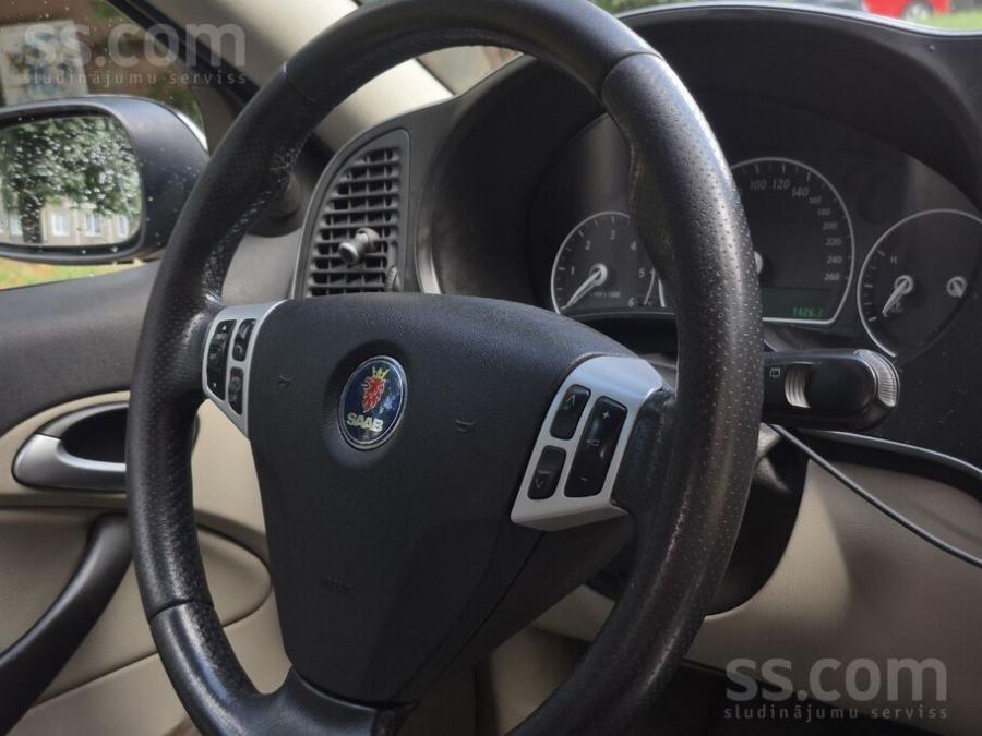 Melns Saab 9-3 2008 Rīga, ar dzinēja tilpumu 1.90 L un nobraukumu 390 tūkst. km par 1800 €, foto 14 vietnē AUTOMOTO.COM.LV