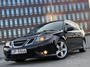 Черный Сааб 9-3 2008 в Рига, объемом двигателя 1.90 л и пробегом 363 тыс. км за 2500 €, фото  на AUTOMOTO.COM.LV