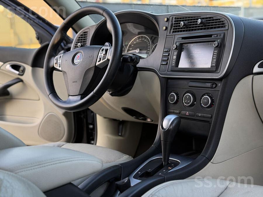 Черный Сааб 9-3 2008 в Рига, объемом двигателя 1.90 л и пробегом 363 тыс. км за 2500 €, фото 15 на AUTOMOTO.COM.LV