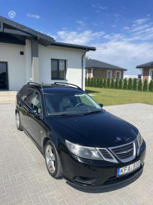 Black Saab 9-3 2008 in Vilnius, with an engine capacity of 1.91 L and mileage of 347 thousand km for 1750 €, photo  on AUTOMOTO.COM.LV