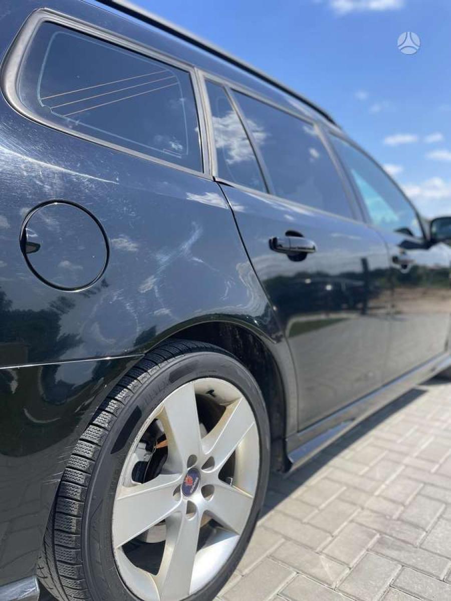 Black Saab 9-3 2008 in Vilnius, with an engine capacity of 1.91 L and mileage of 347 thousand km for 1750 €, photo 10 on AUTOMOTO.COM.LV