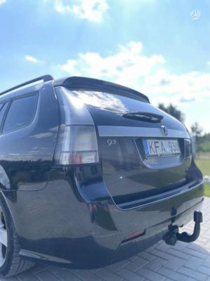 Black Saab 9-3 2008 in Vilnius, with an engine capacity of 1.91 L and mileage of 347 thousand km for 1750 €, photo 13 on AUTOMOTO.COM.LV