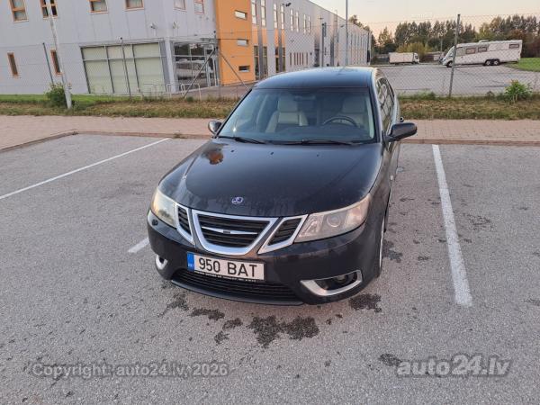 Black Saab 9-3 2008 in Tallinn, with an engine capacity of 1.90 L and mileage of 385 thousand km for 2490 €, photo 1 on AUTOMOTO.COM.LV