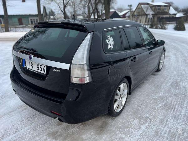 Black Saab 9-3 2009 in Ukmerge, with an engine capacity of 1.90 L and mileage of 330 thousand km for 2250 €, photo 5 on AUTOMOTO.COM.LV