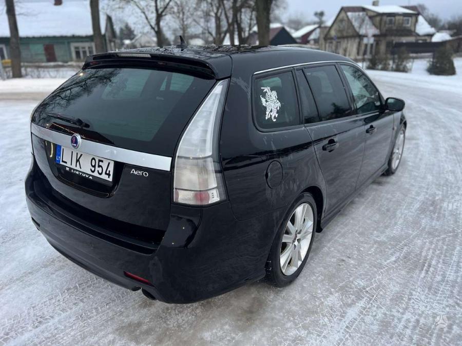 Black Saab 9-3 2009 in Ukmerge, with an engine capacity of 1.90 L and mileage of 330 thousand km for 2250 €, photo 5 on AUTOMOTO.COM.LV