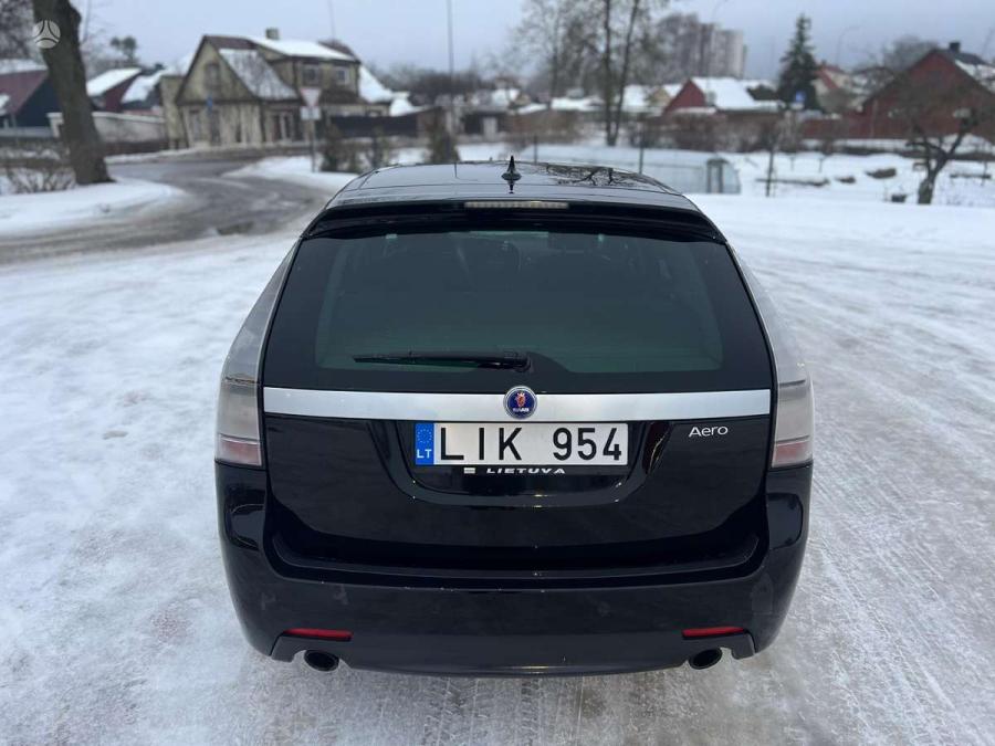 Black Saab 9-3 2009 in Ukmerge, with an engine capacity of 1.90 L and mileage of 330 thousand km for 2250 €, photo 6 on AUTOMOTO.COM.LV