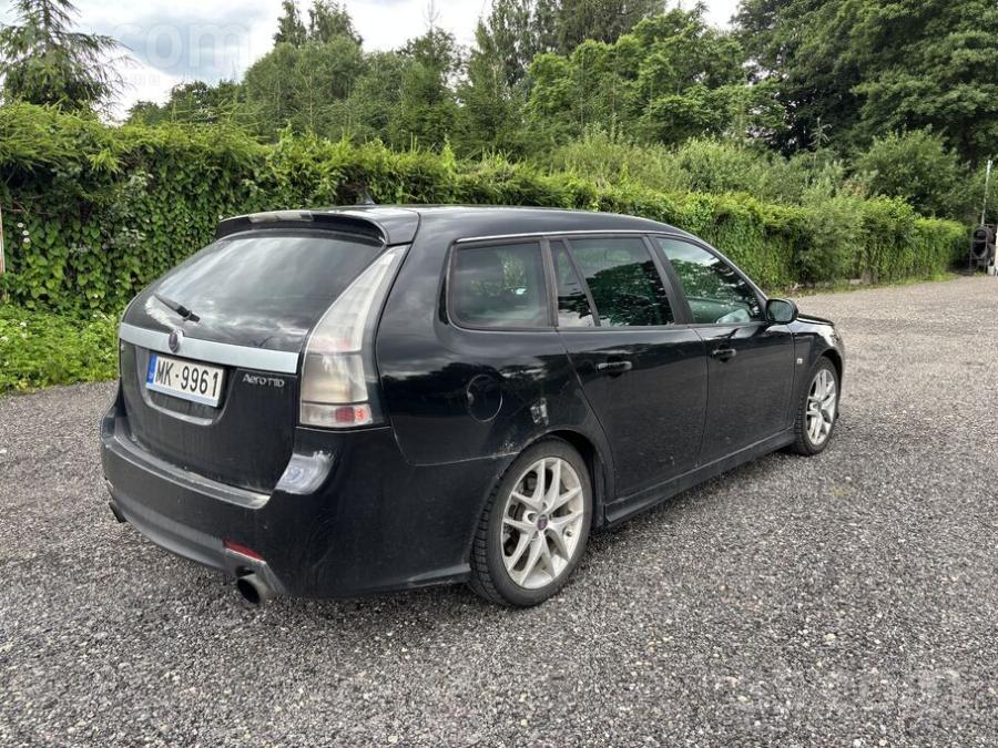 Black Saab 9-3 2009 in Riga, with an engine capacity of 1.90 L and mileage of 340 thousand km for 1950 €, photo 5 on AUTOMOTO.COM.LV
