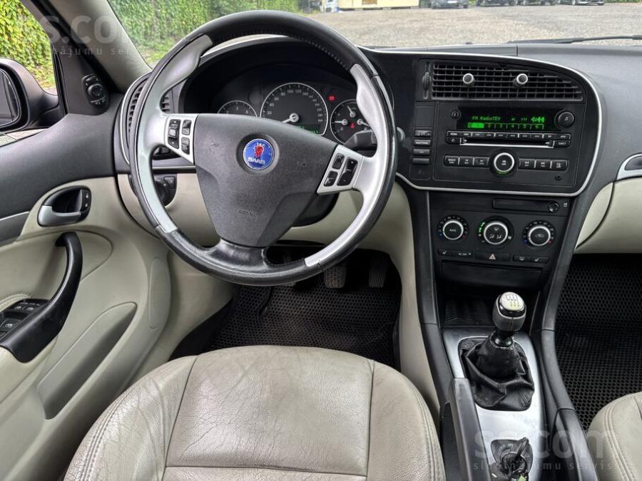Black Saab 9-3 2009 in Riga, with an engine capacity of 1.90 L and mileage of 340 thousand km for 1950 €, photo 11 on AUTOMOTO.COM.LV