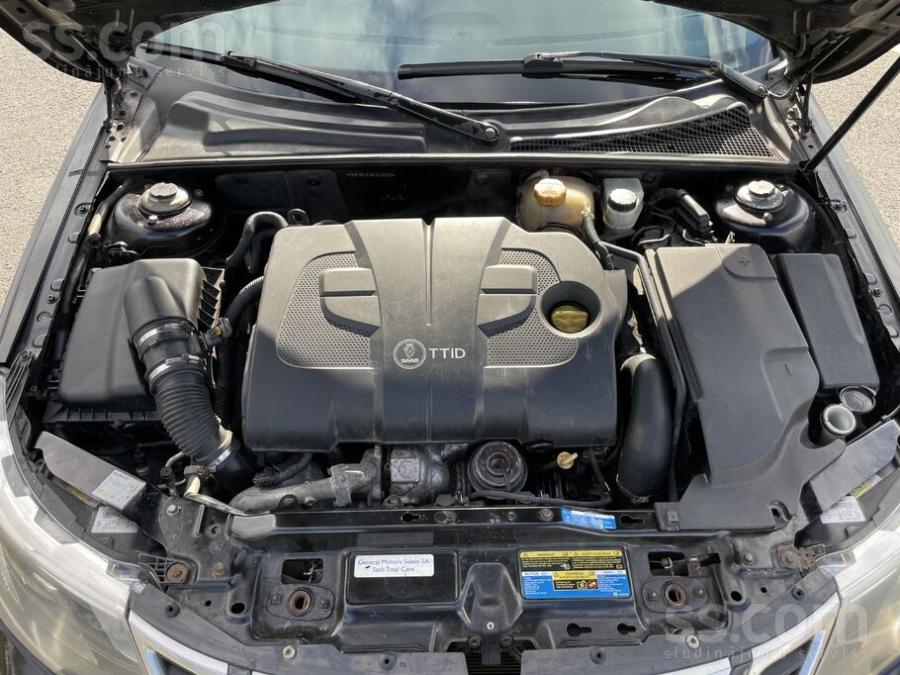 Black Saab 9-3 2009 in Riga, with an engine capacity of 1.90 L and mileage of 417 thousand km for 2750 €, photo 13 on AUTOMOTO.COM.LV