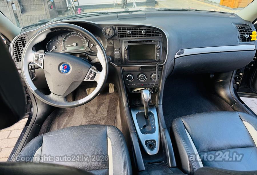 Черный Сааб 9-3 2009 в Тарту, объемом двигателя 1.90 л и пробегом 345 тыс. км за 1100 €, фото 10 на AUTOMOTO.COM.LV