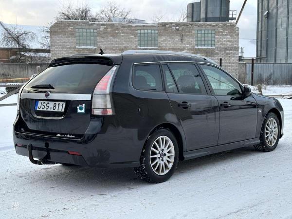Black Saab 9-3 2010 in Ukmerge, with an engine capacity of 1.91 L and mileage of 360 thousand km for 750 €, photo 5 on AUTOMOTO.COM.LV