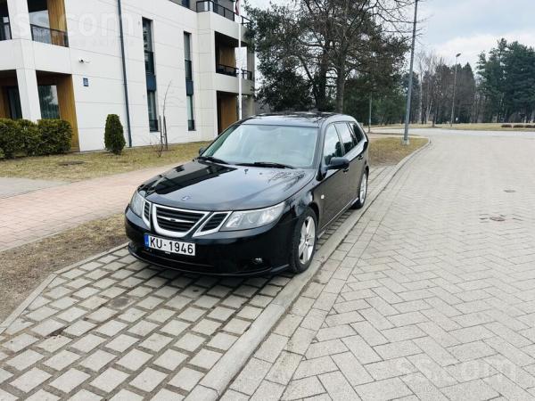 Black Saab 9-3 2010 in Riga, with an engine capacity of 1.90 L and mileage of 243 thousand km for 2690 €, photo 1 on AUTOMOTO.COM.LV