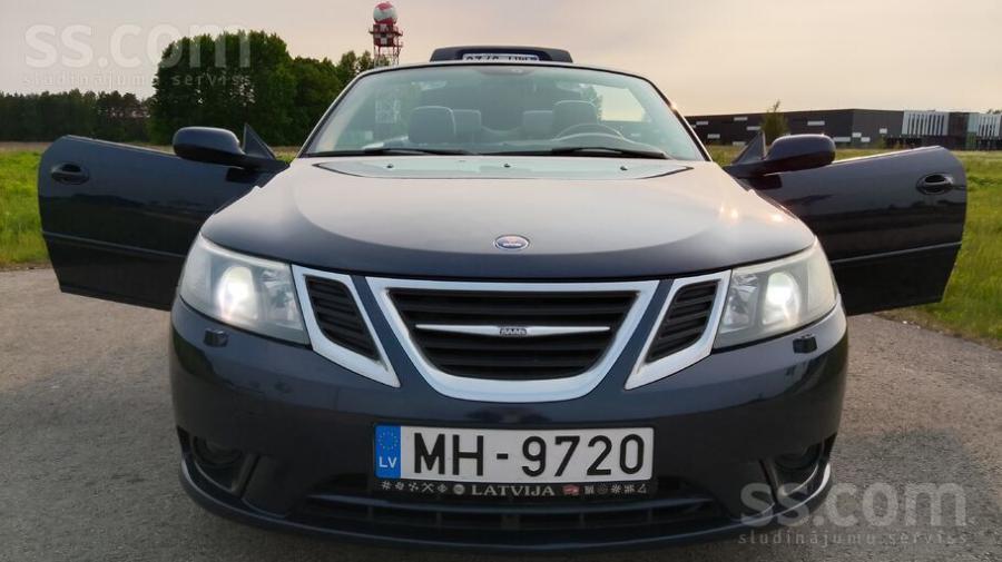 Blue Saab 9-3 2008 in Riga, with an engine capacity of 1.90 L and mileage of 192 thousand km for 8500 €, photo 16 on AUTOMOTO.COM.LV