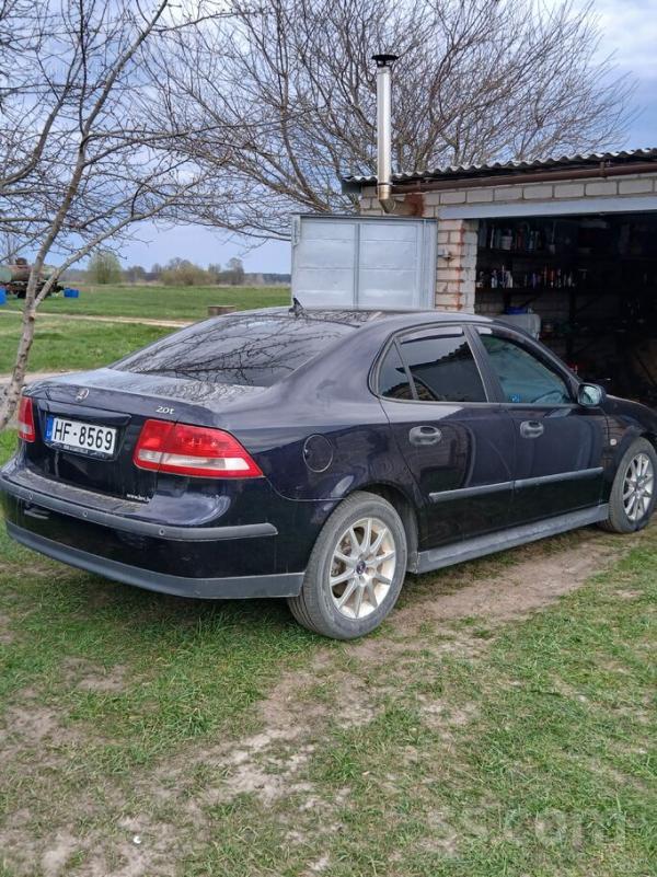 Blue Saab 9-3 2003 in Liepaja, with an engine capacity of 2.00 L and mileage of 0 thousand km for 1000 €, photo 2 on AUTOMOTO.COM.LV