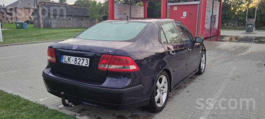 Синий Сааб 9-3 2003 в Елгава, объемом двигателя 2.20 л и пробегом 295 тыс. км за 1750 €, фото 5 на AUTOMOTO.COM.LV
