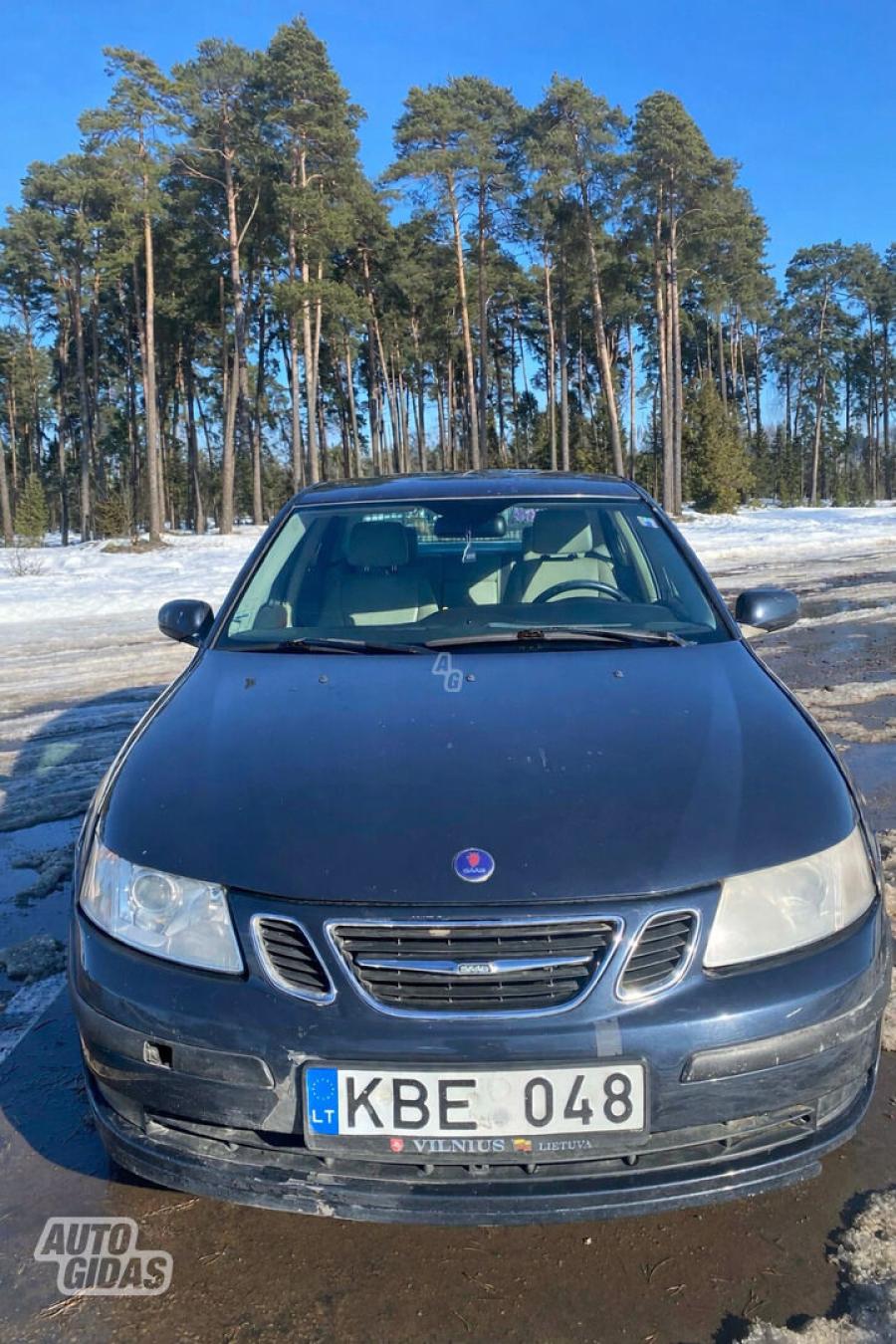 Blue Saab 9-3 2004 in Vilnius, with an engine capacity of 2.00 L and mileage of 335 thousand km for 700 €, photo 2 on AUTOMOTO.COM.LV