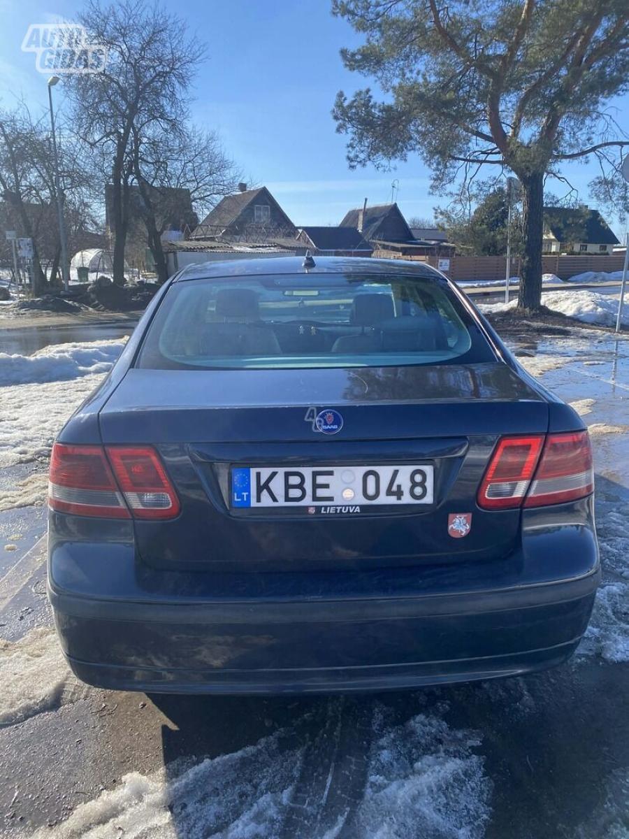 Blue Saab 9-3 2004 in Vilnius, with an engine capacity of 2.00 L and mileage of 335 thousand km for 700 €, photo 5 on AUTOMOTO.COM.LV