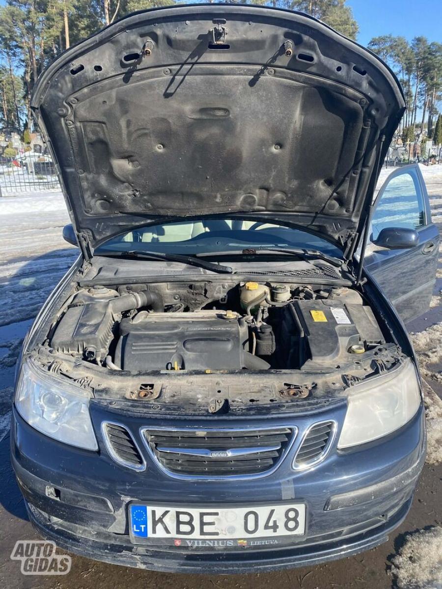 Blue Saab 9-3 2004 in Vilnius, with an engine capacity of 2.00 L and mileage of 335 thousand km for 700 €, photo 9 on AUTOMOTO.COM.LV