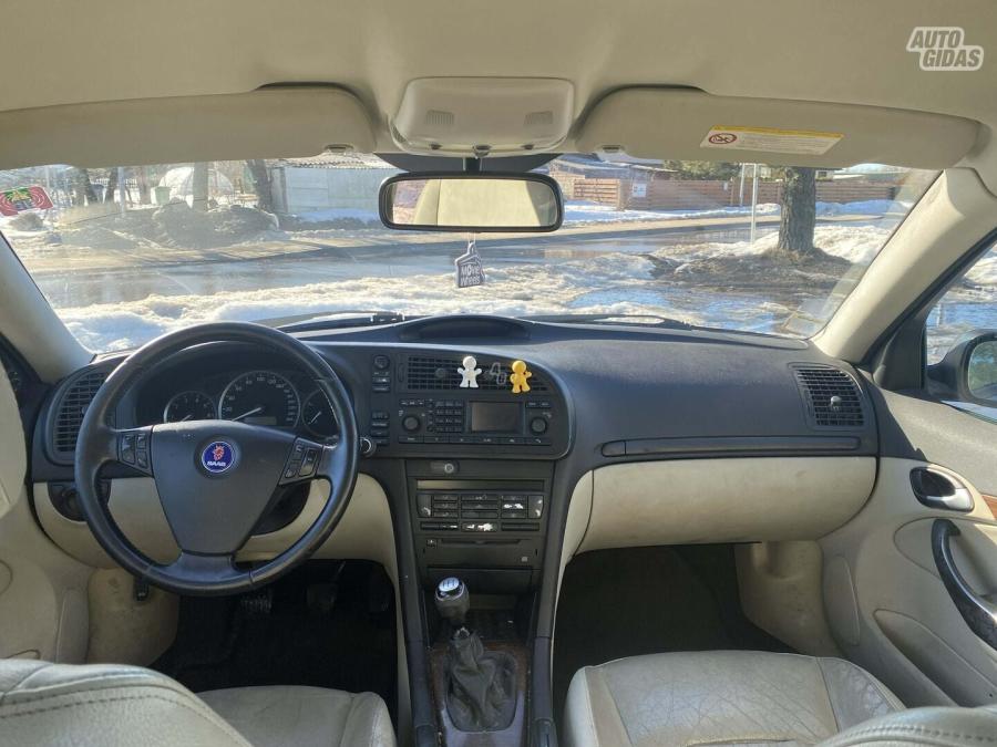 Blue Saab 9-3 2004 in Vilnius, with an engine capacity of 2.00 L and mileage of 335 thousand km for 700 €, photo 15 on AUTOMOTO.COM.LV