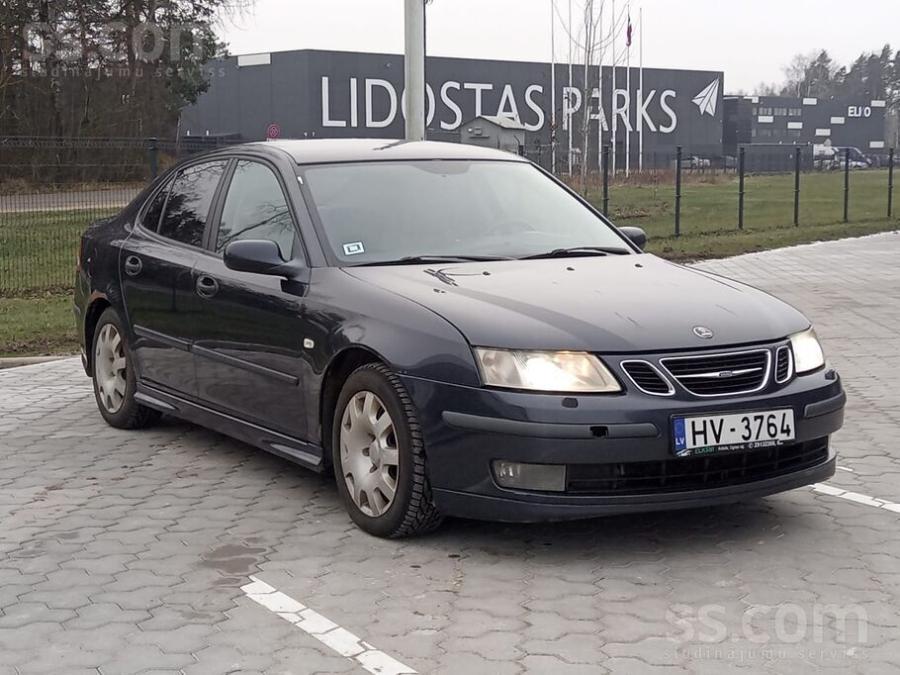 Blue Saab 9-3 2005 in Riga, with an engine capacity of 1.90 L and mileage of 380 thousand km for 1700 €, photo 1 on AUTOMOTO.COM.LV