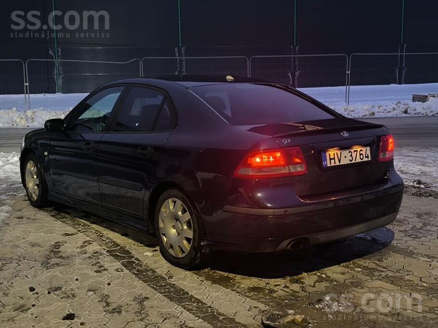 Blue Saab 9-3 2005 in Riga, with an engine capacity of 1.90 L and mileage of 380 thousand km for 1700 €, photo 8 on AUTOMOTO.COM.LV