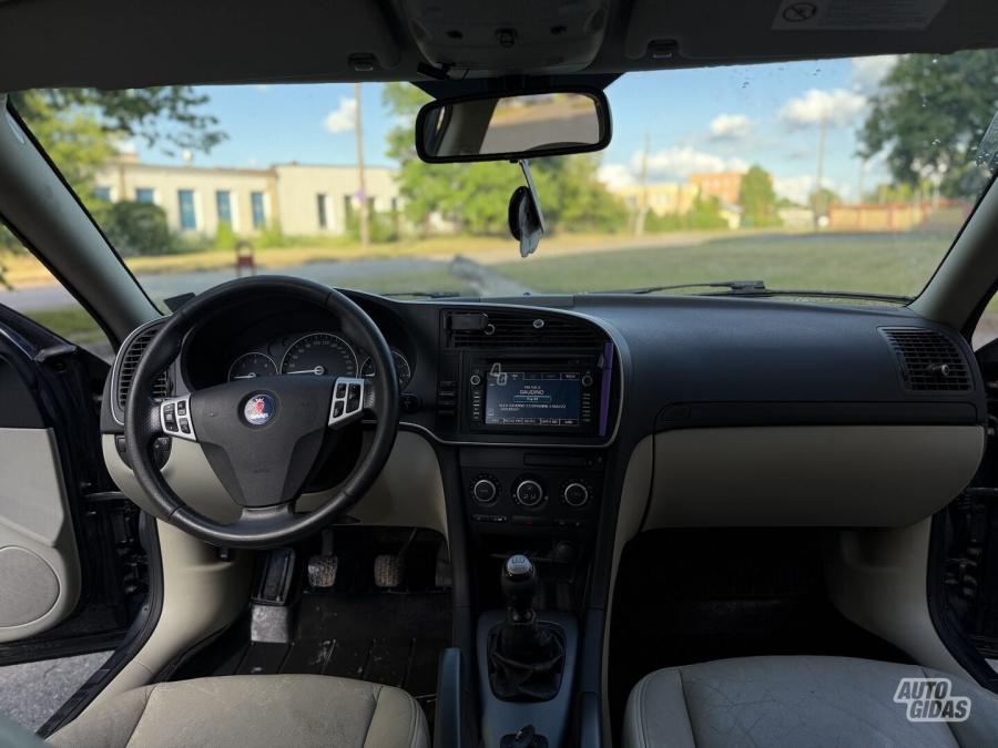 Blue Saab 9-3 2008 in Siauliai, with an engine capacity of 1.90 L and mileage of 441 thousand km for 1850 €, photo 15 on AUTOMOTO.COM.LV