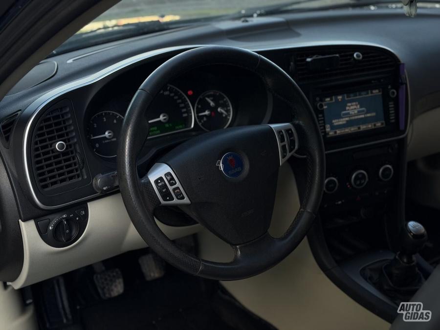 Blue Saab 9-3 2008 in Siauliai, with an engine capacity of 1.90 L and mileage of 441 thousand km for 1850 €, photo 16 on AUTOMOTO.COM.LV