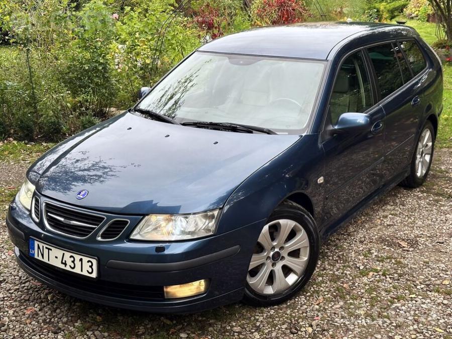 Синий Сааб 9-3 2005 в Рига, объемом двигателя 1.90 л и пробегом 305 тыс. км за 2900 €, фото 1 на AUTOMOTO.COM.LV