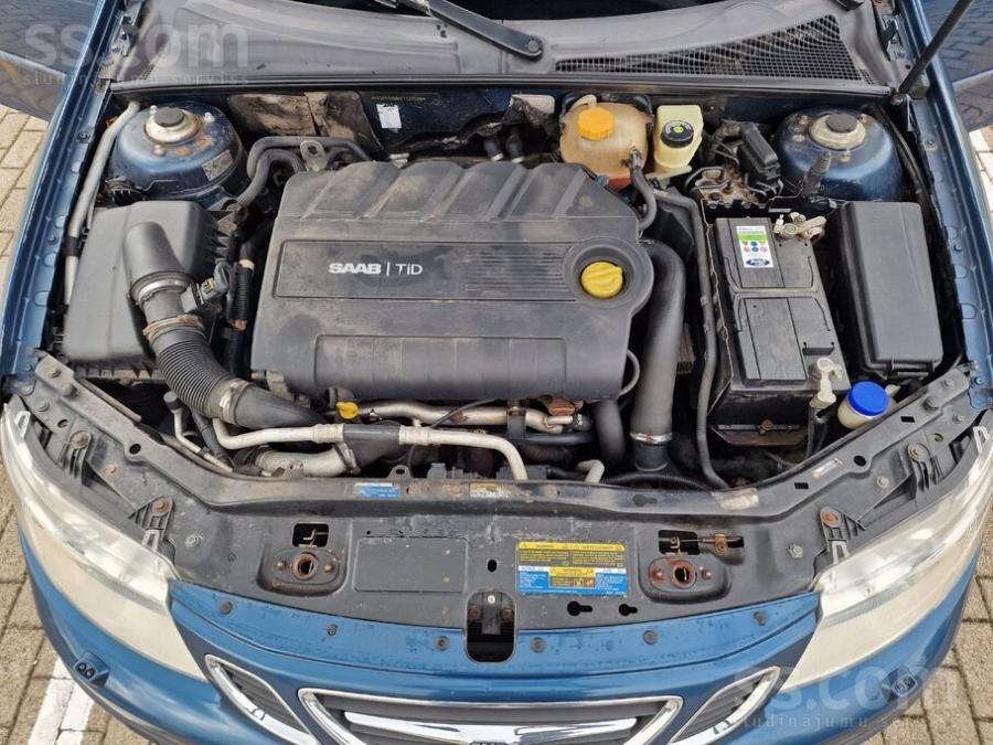 Blue Saab 9-3 2006 in Riga, with an engine capacity of 1.90 L and mileage of 501 thousand km for 700 €, photo 4 on AUTOMOTO.COM.LV