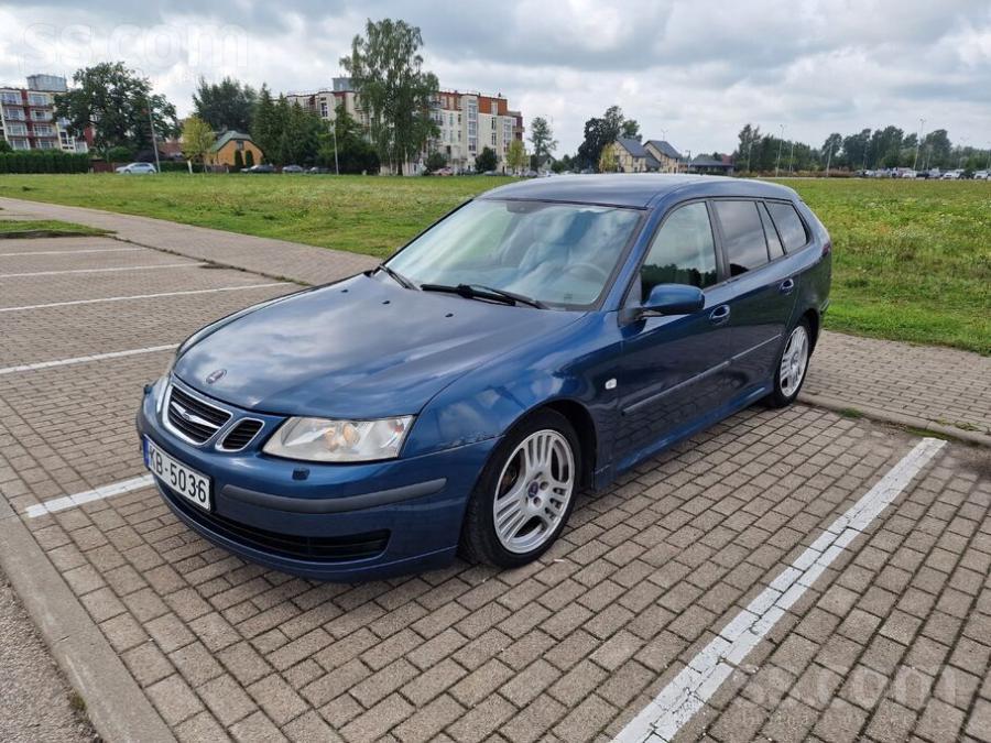 Blue Saab 9-3 2006 in Riga, with an engine capacity of 1.90 L and mileage of 501 thousand km for 700 €, photo 5 on AUTOMOTO.COM.LV