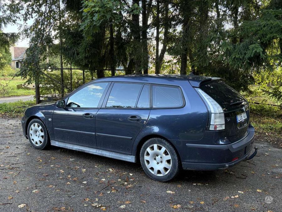 Blue Saab 9-3 2006 in Sirvintos, with an engine capacity of 1.91 L and mileage of 343 thousand km for 800 €, photo 4 on AUTOMOTO.COM.LV