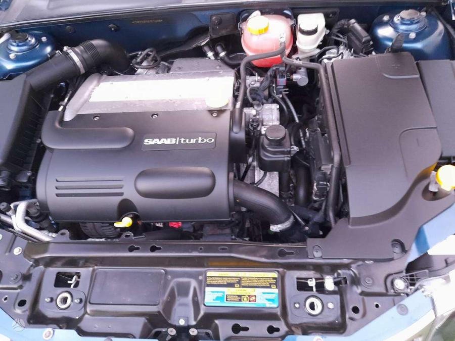 Blue Saab 9-3 2007 in Vilnius, with an engine capacity of 2.00 L and mileage of 182 thousand km for 5000 €, photo 6 on AUTOMOTO.COM.LV