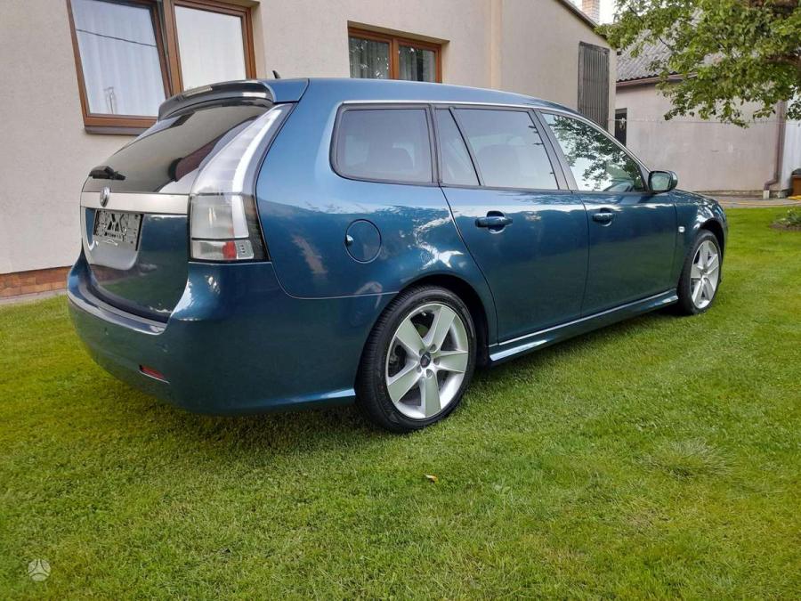 Blue Saab 9-3 2007 in Vilnius, with an engine capacity of 2.00 L and mileage of 182 thousand km for 5000 €, photo 10 on AUTOMOTO.COM.LV